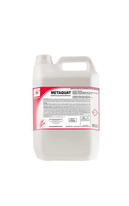 DESINFETANTE PARA INDUSTRIA ALIMENTÍCIA METAQUAT 5 LITROS SPARTAN
